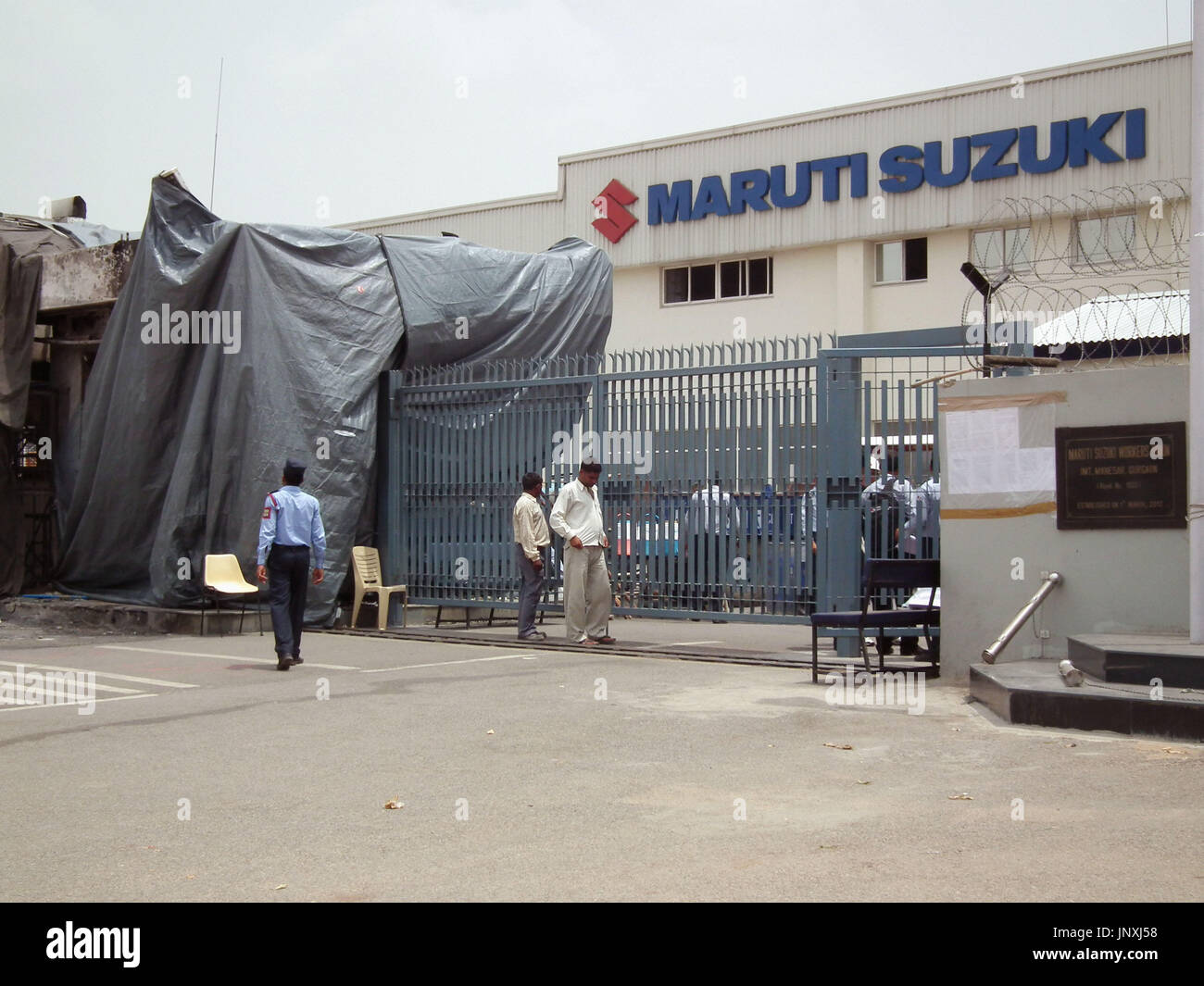 GURGAON, India - Photo shows a car plant of Indian-Japanese carmaker ...
