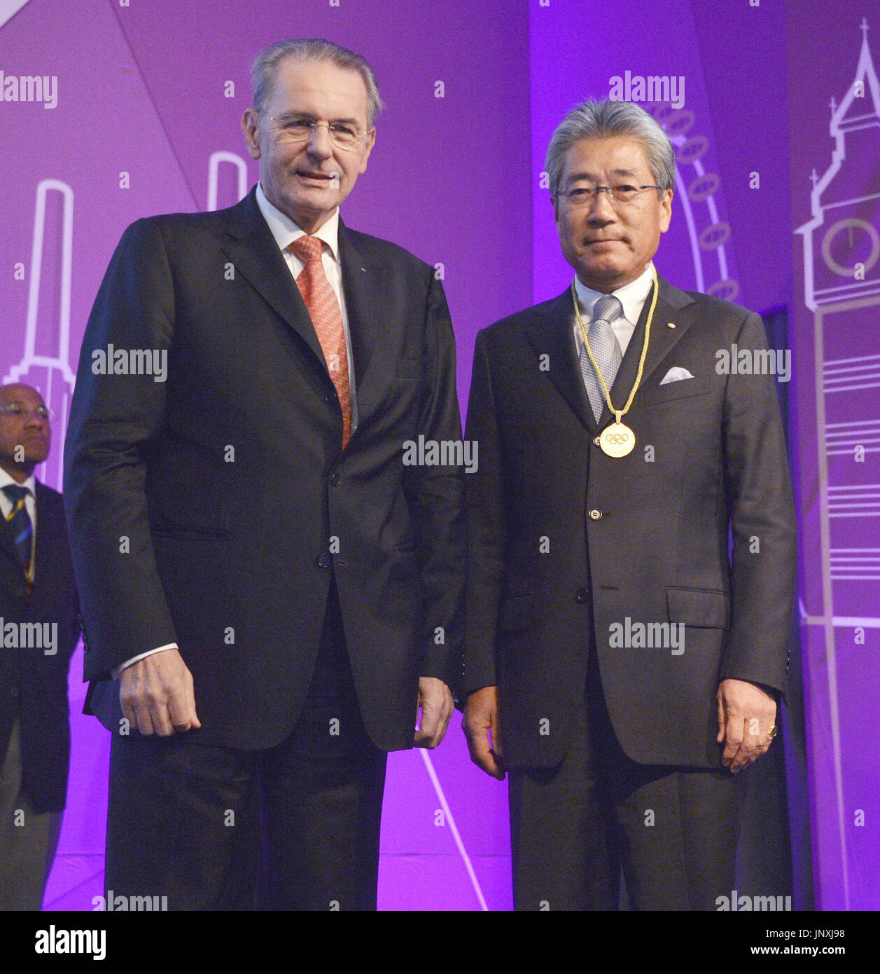 LONDON, Britain - Japanese Olympic Committee President Tsunekazu Takeda ...