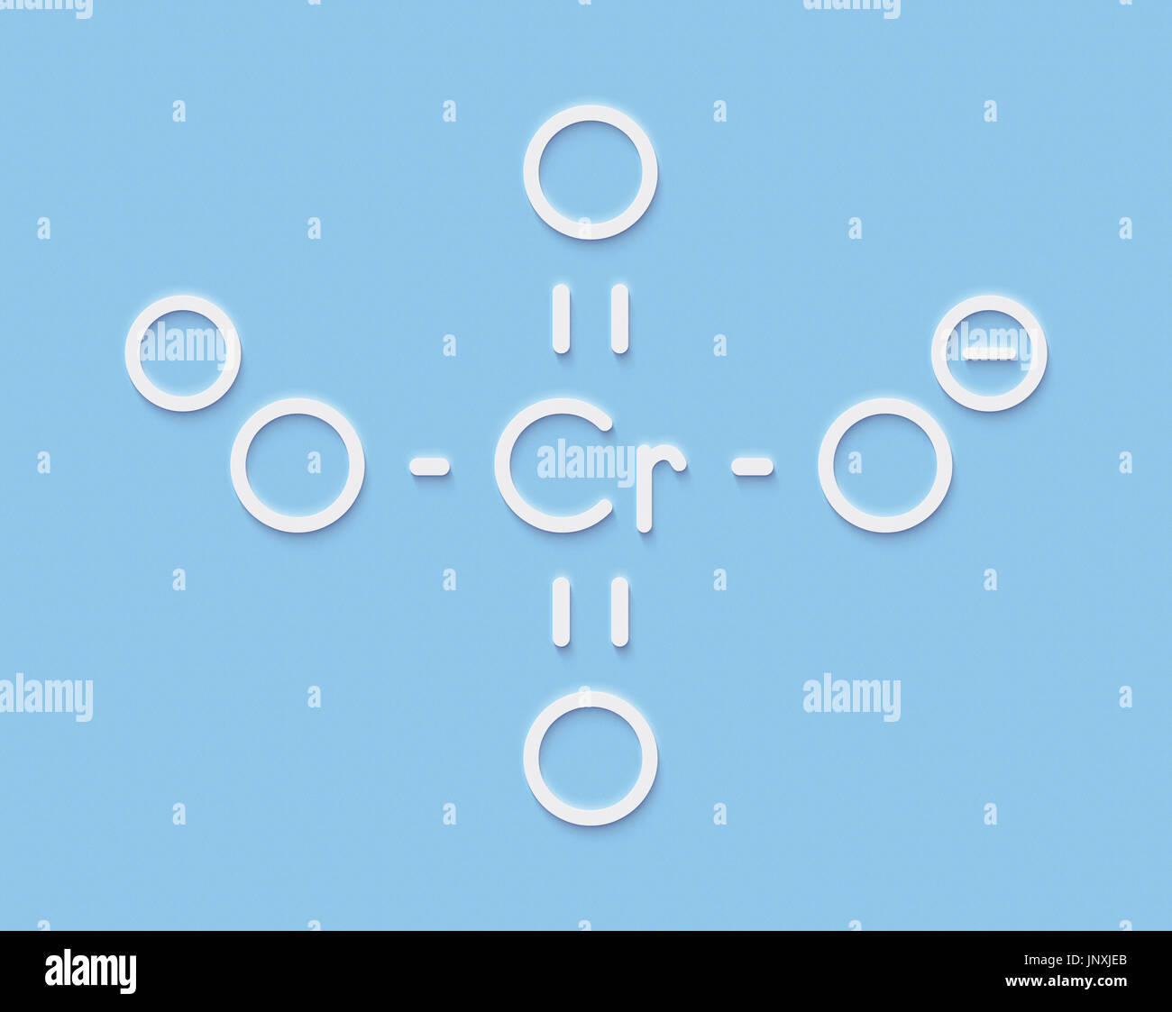 Chromate anion, chemical structure. Skeletal formula Stock Photo - Alamy