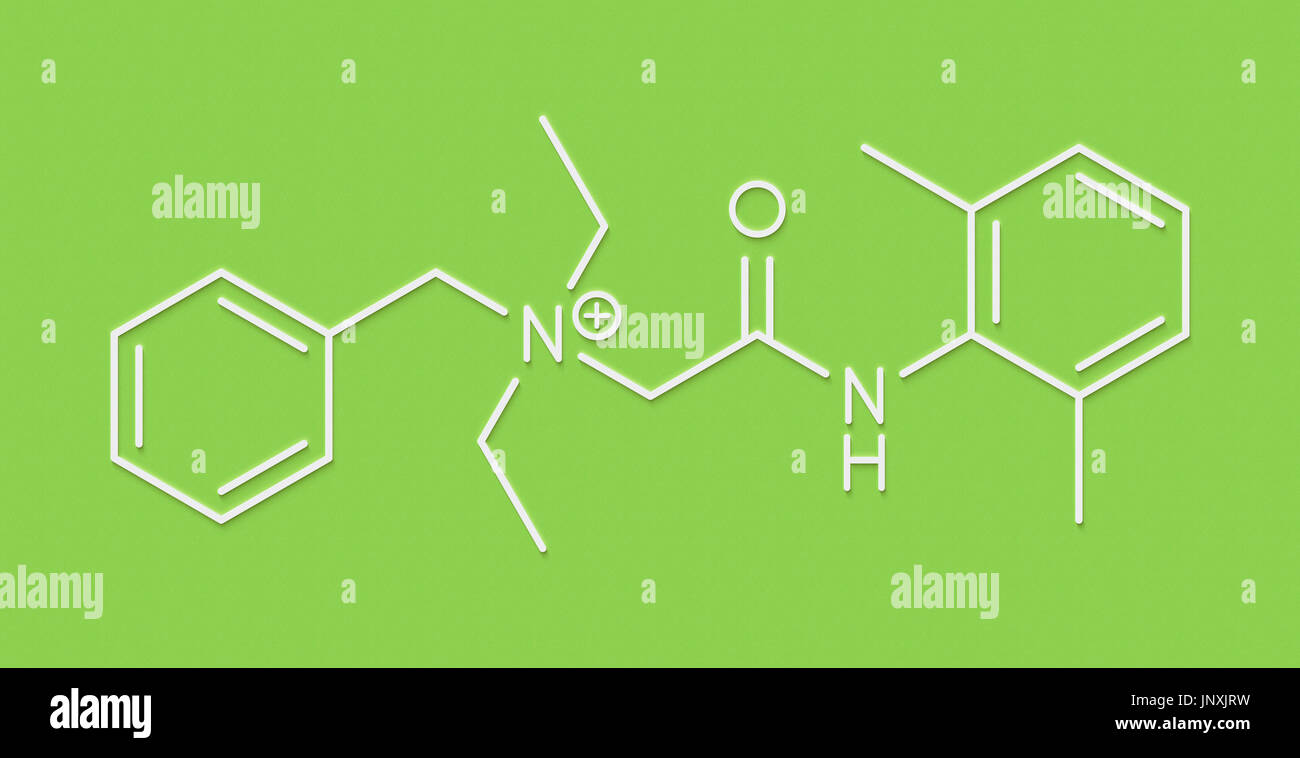 Denatonium bittering agent molecule. Skeletal formula Stock Photo - Alamy