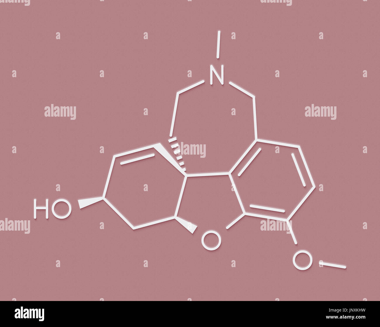 Galantamine alkaloid molecule. Found in Caucasian snowdrop, used in ...