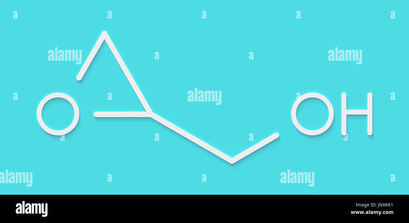 Glycidol molecule. Skeletal formula Stock Photo - Alamy