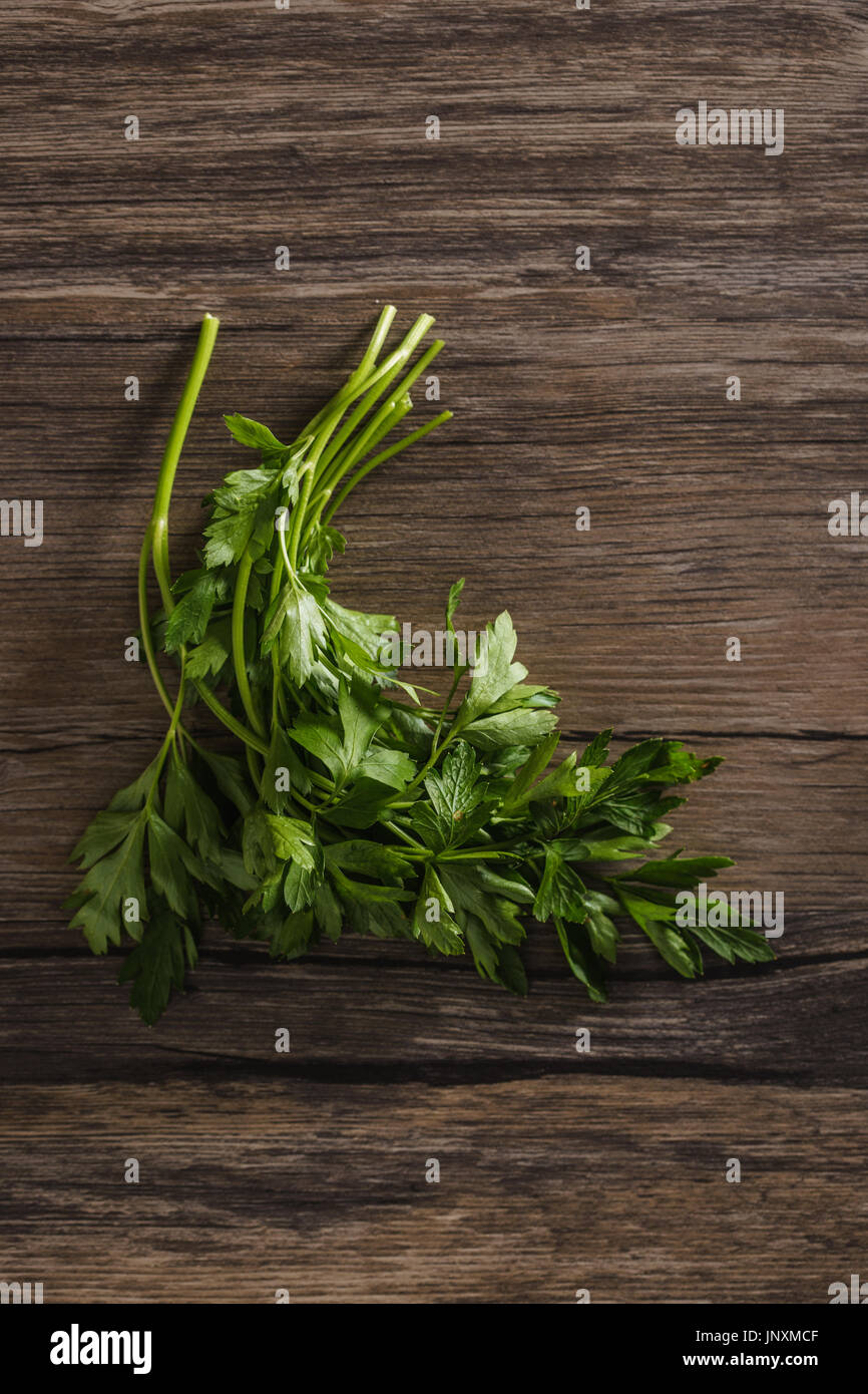 italian parsley on board Stock Photo - Alamy
