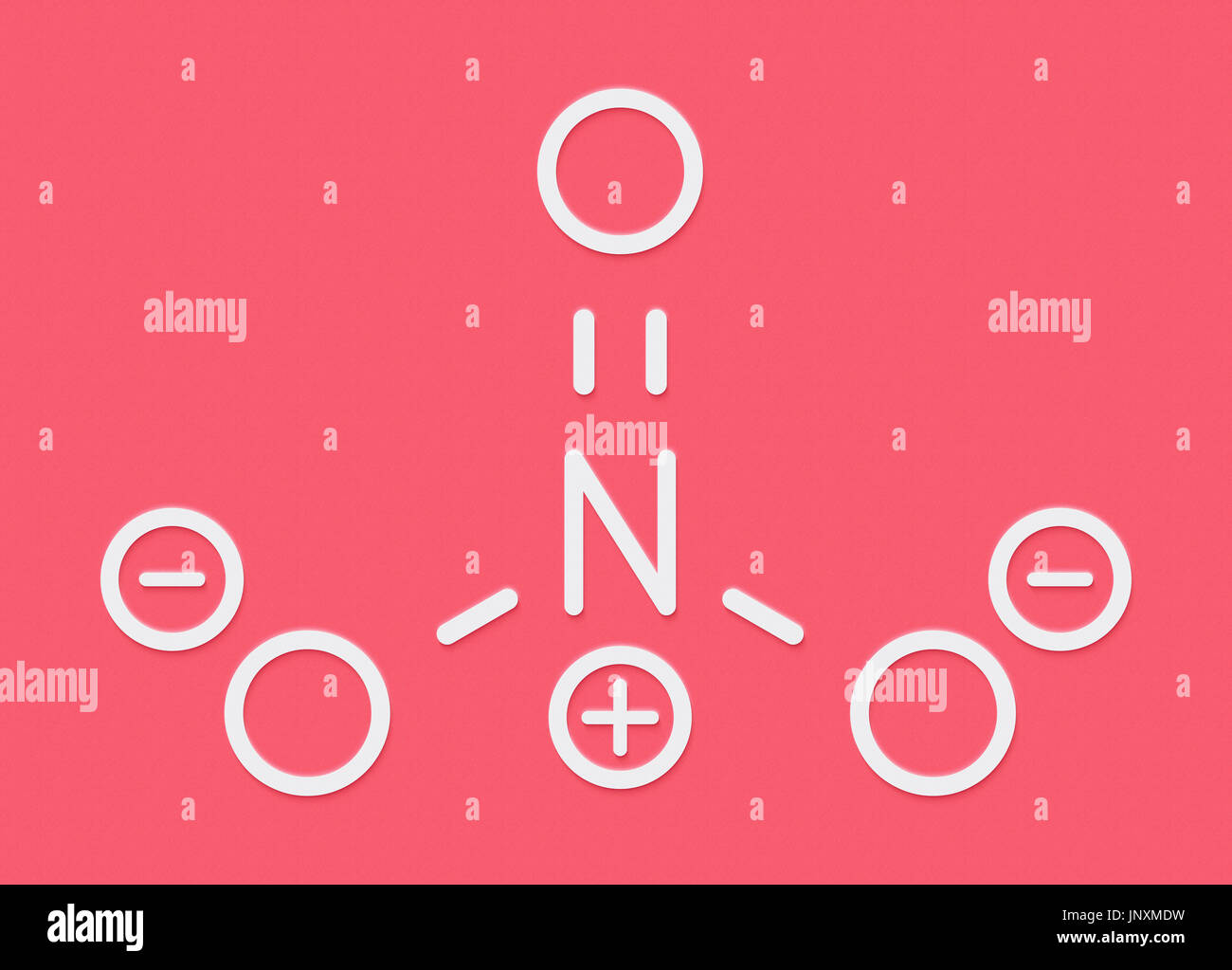 Nitrate anion, chemical structure. Skeletal formula Stock Photo - Alamy