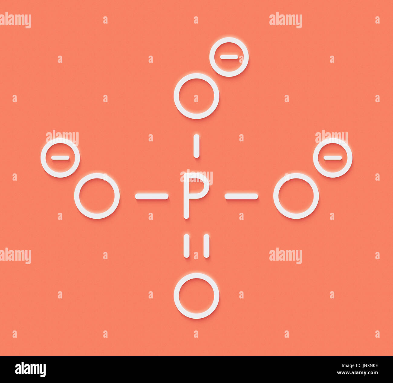 Phosphate anion, chemical structure. Skeletal formula Stock Photo - Alamy