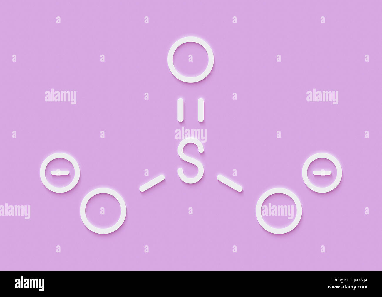 Sulfite anion, chemical structure. Sulfite salts are common food ...