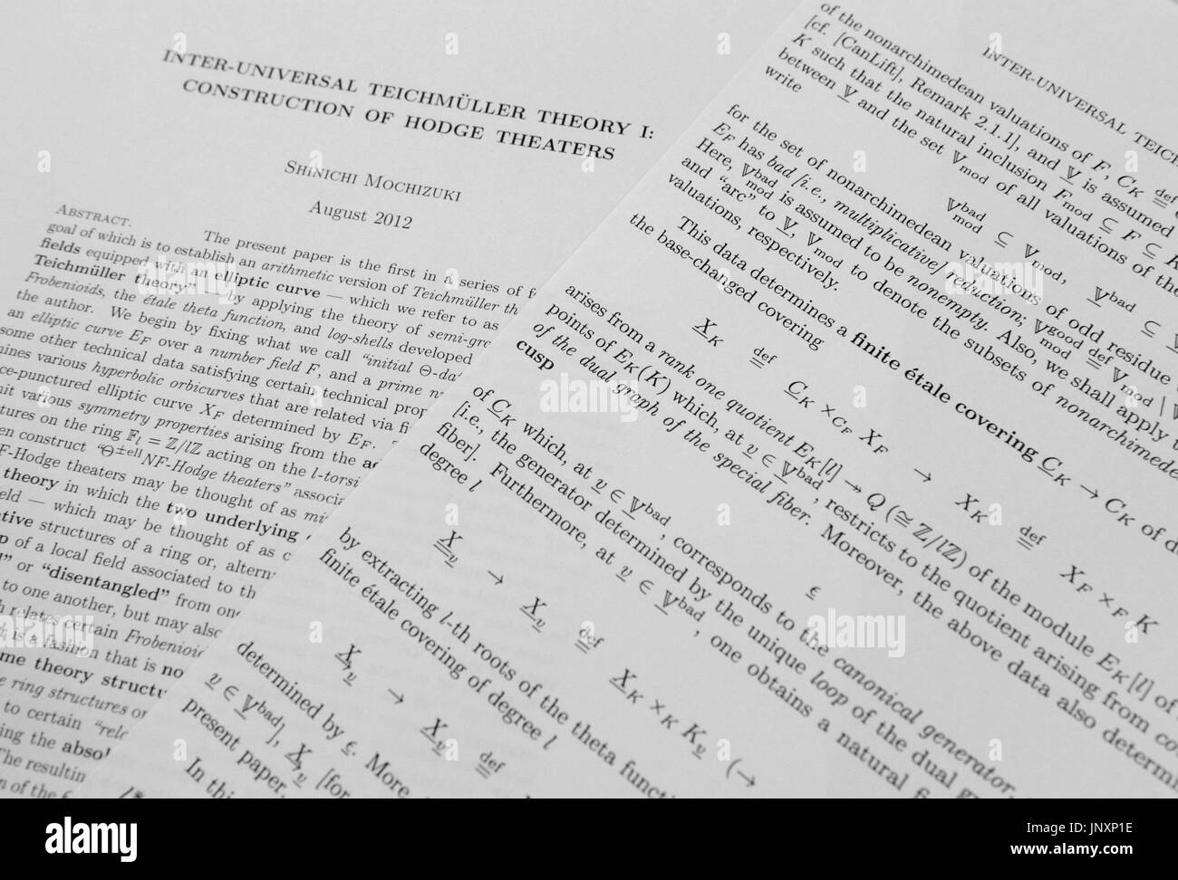 TOKYO, Japan - Photo shows the papers released on the Internet in ...