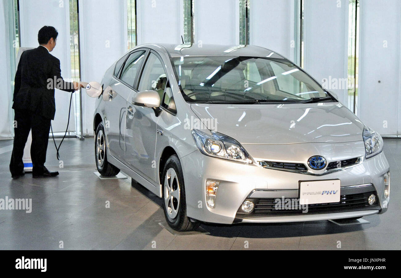 TOKYO, Japan - Toyota Motor Corp. unveils the new Prius PHV in Tokyo on ...
