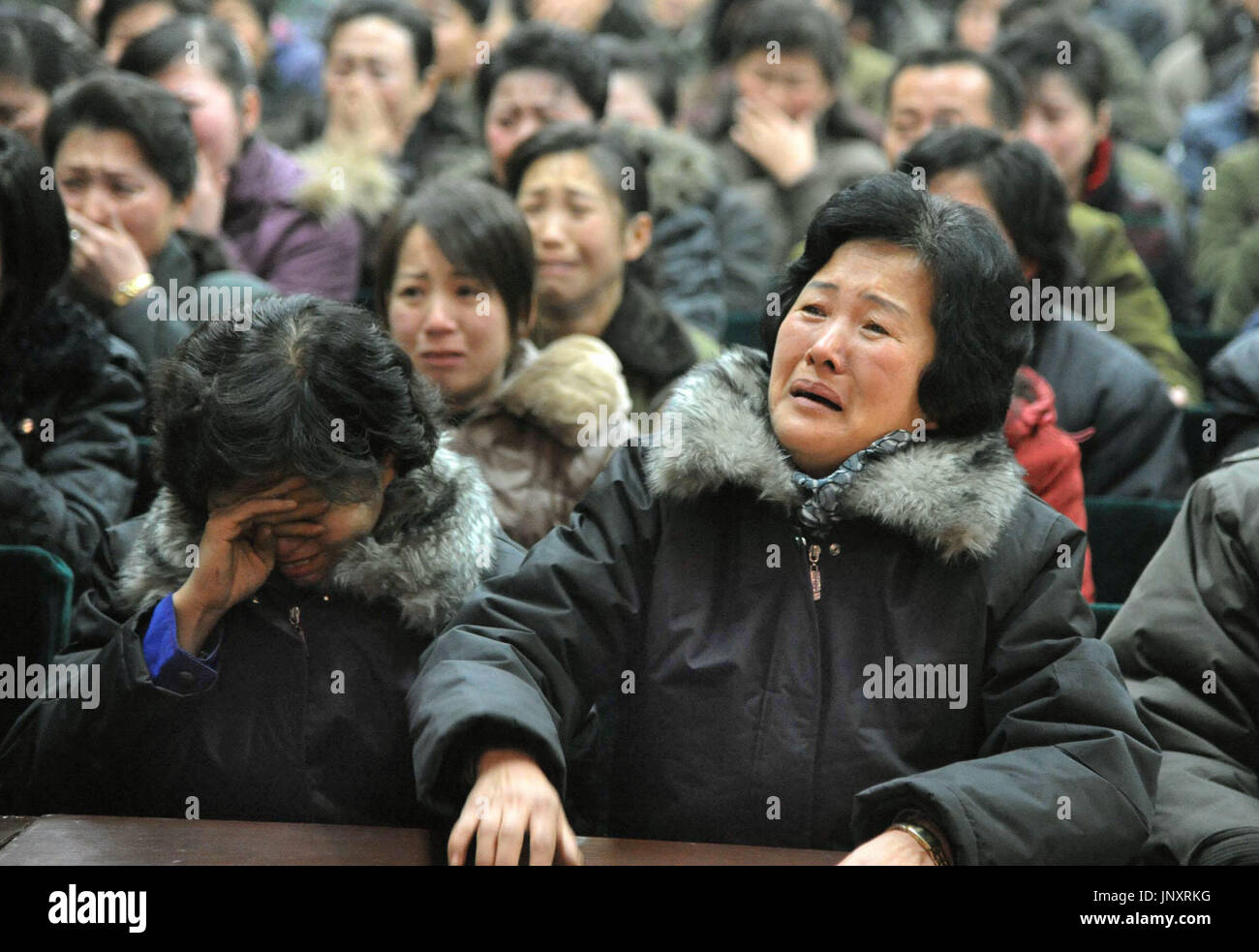 North Korean People Crying
