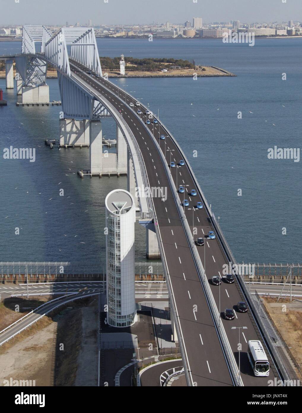 TOKYO, Japan - Electric vehicles and other eco-cars pass Tokyo Gate ...