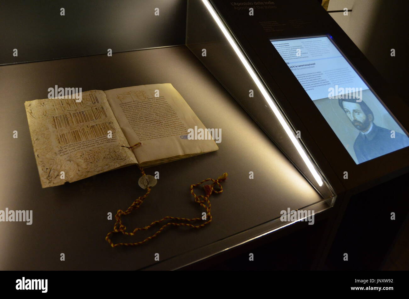 ROME, Italy - A 17th century document to canonize Francis Xavier is ...