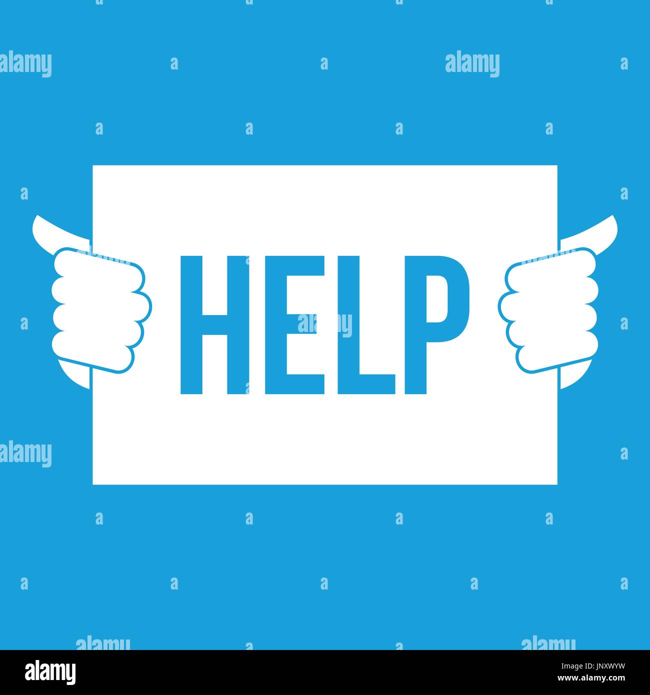 Help icon white Stock Vector Image & Art - Alamy