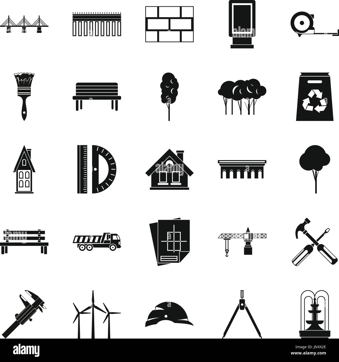 Composition icons set, simple style Stock Vector Image & Art - Alamy