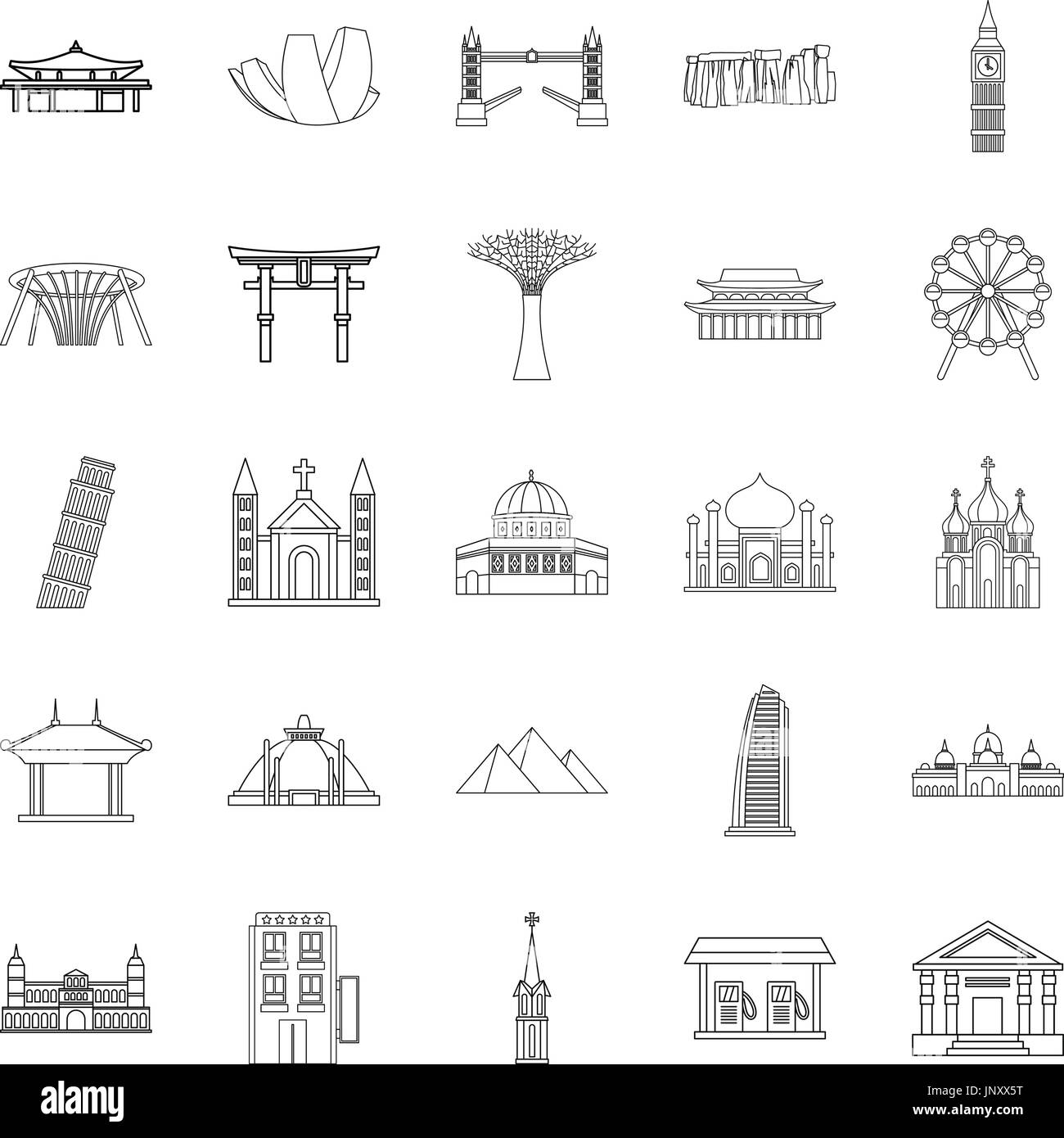 Formation icons set, outline style Stock Vector Image & Art - Alamy