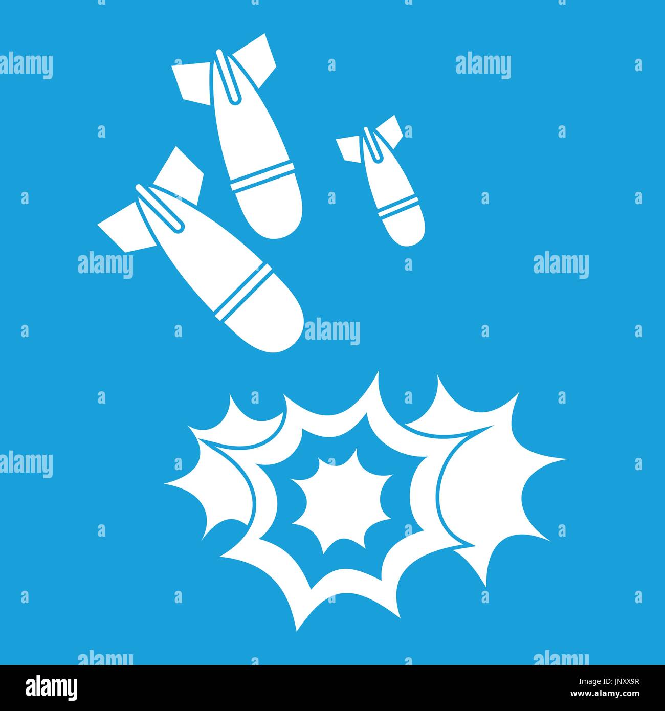 Bomb icon white Stock Vector Image & Art - Alamy