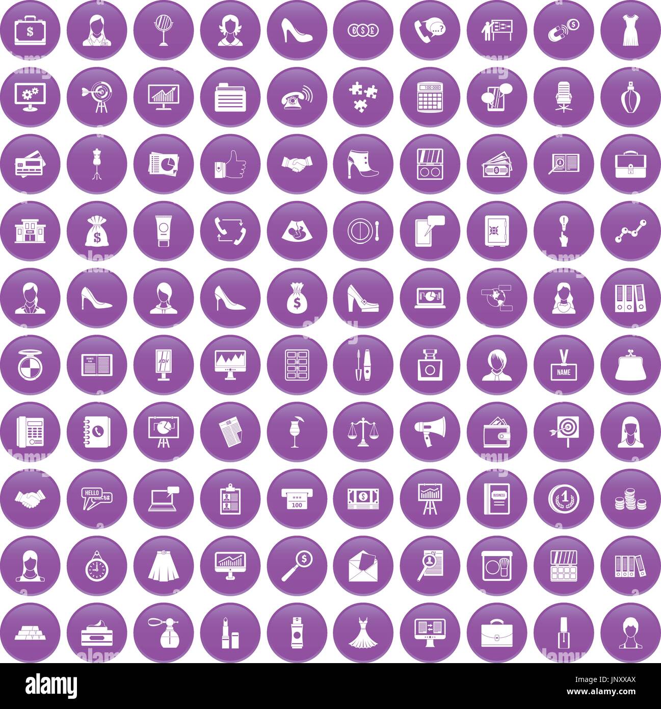 Woman with purple lipstick Stock Vector Images - Alamy