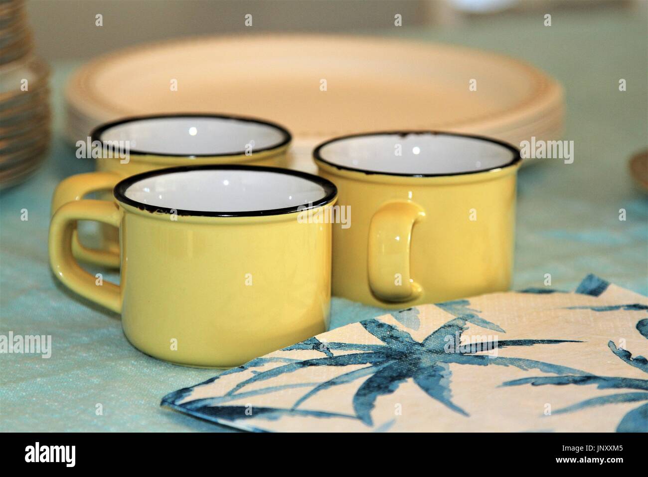 Vintage tin cups hi-res stock photography and images - Alamy