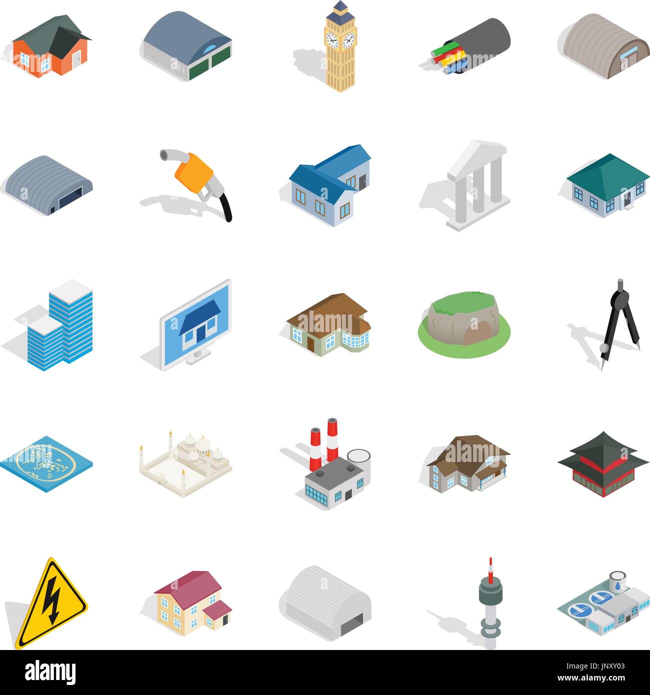 Kick around icons set, isometric style Stock Vector Image & Art - Alamy