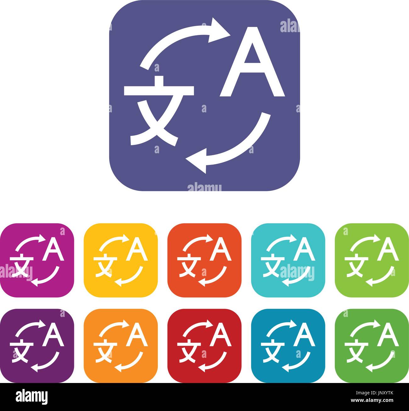 Translating icons set Stock Vector Image & Art - Alamy