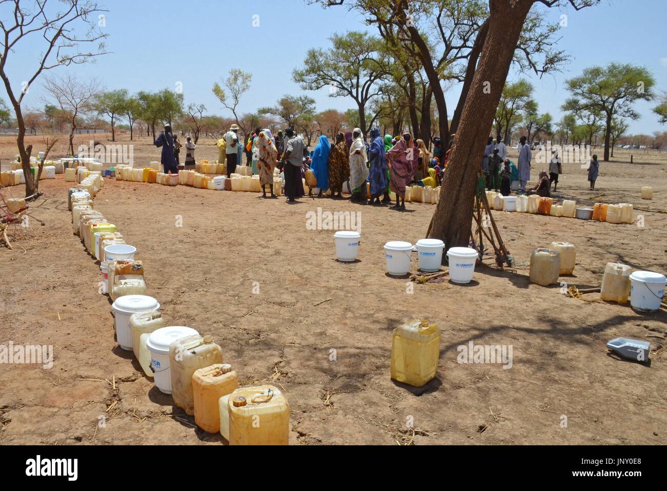 MABAN, South Sudan - Refugees from Sudan listen to a nongovernmental ...