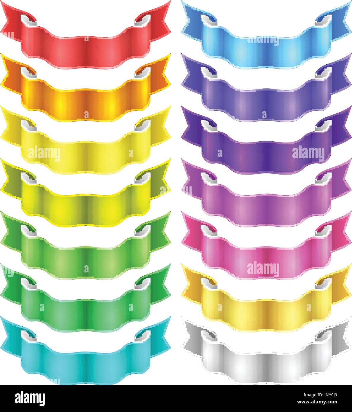 vector ribbons set Stock Vector Image & Art - Alamy