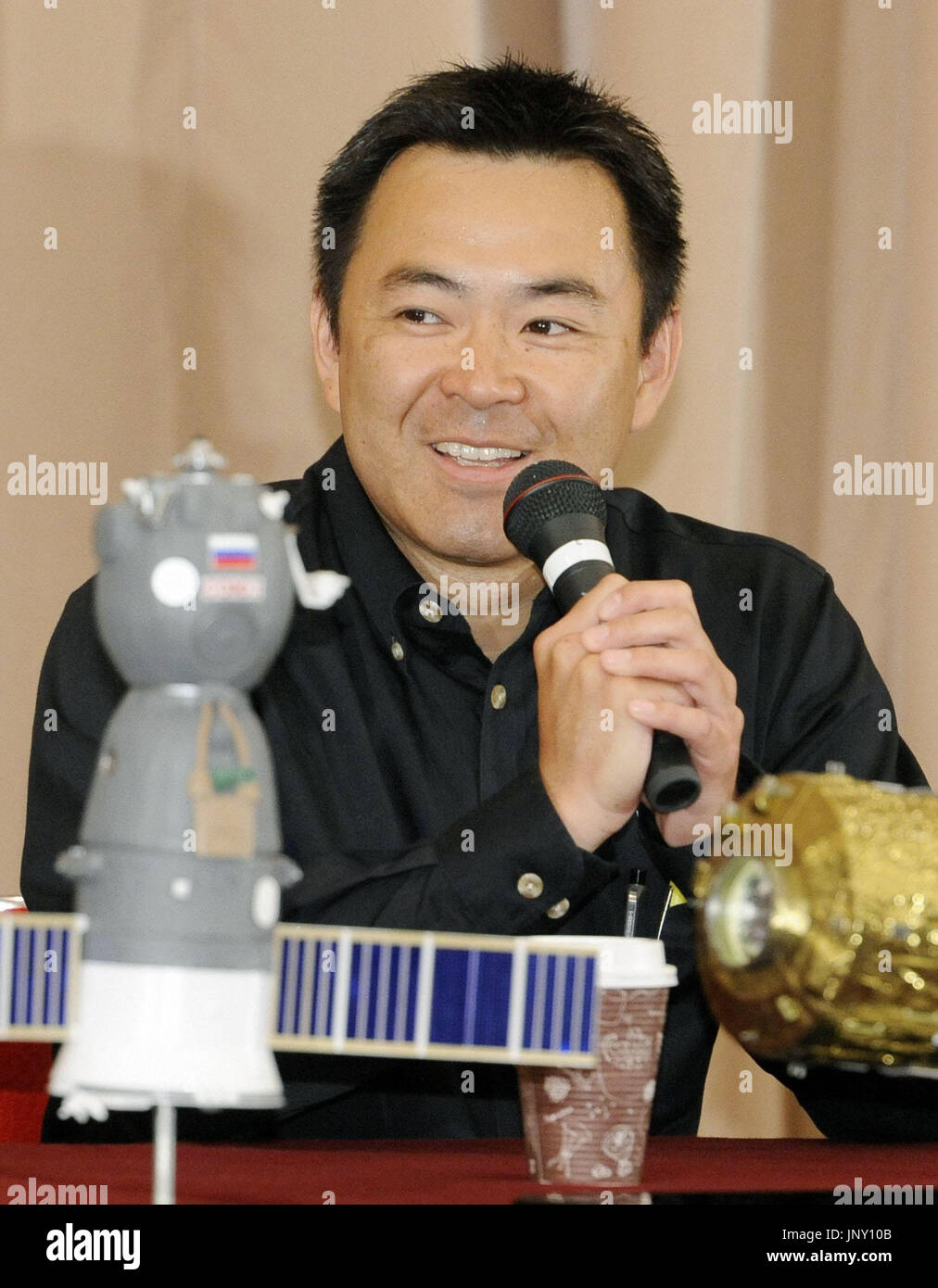 TOKYO, Japan - Japanese astronaut Akihiko Hoshide speaks during a press ...