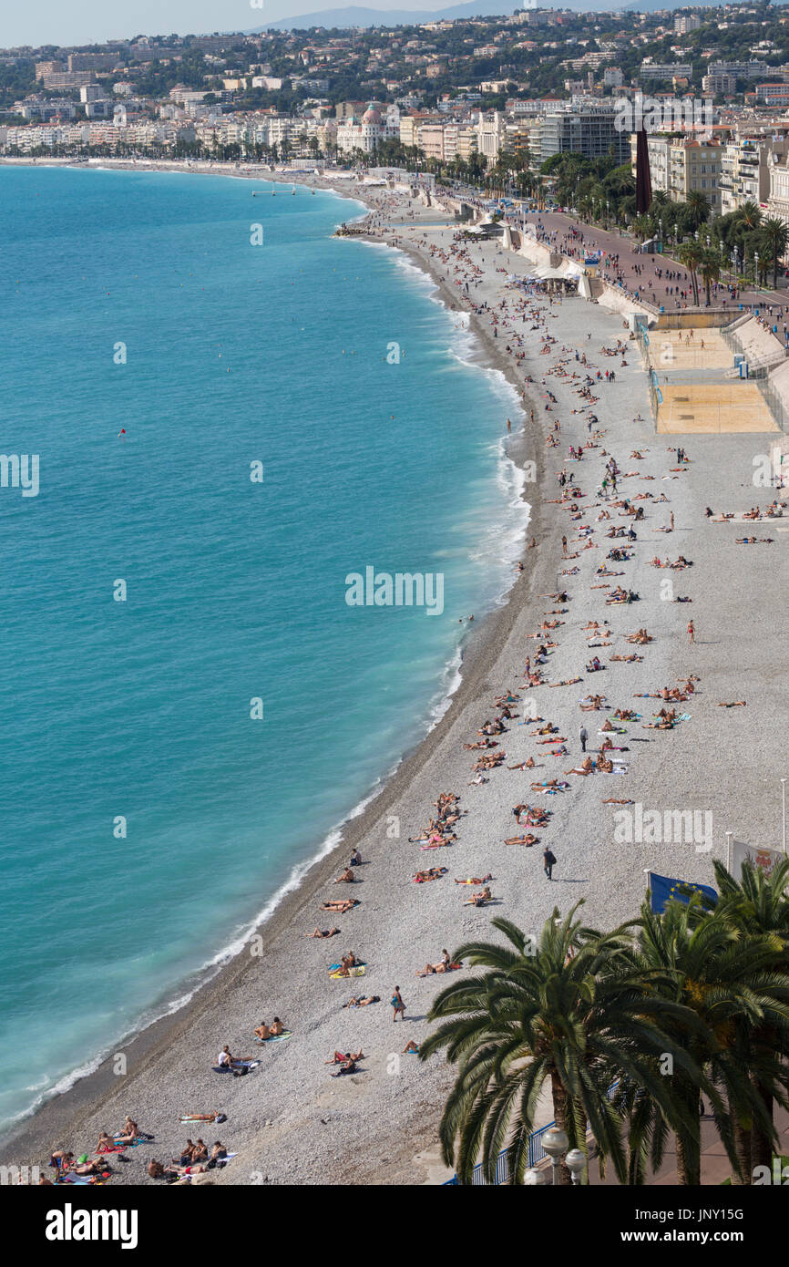 Nice beach, france hi-res stock photography and images - Alamy