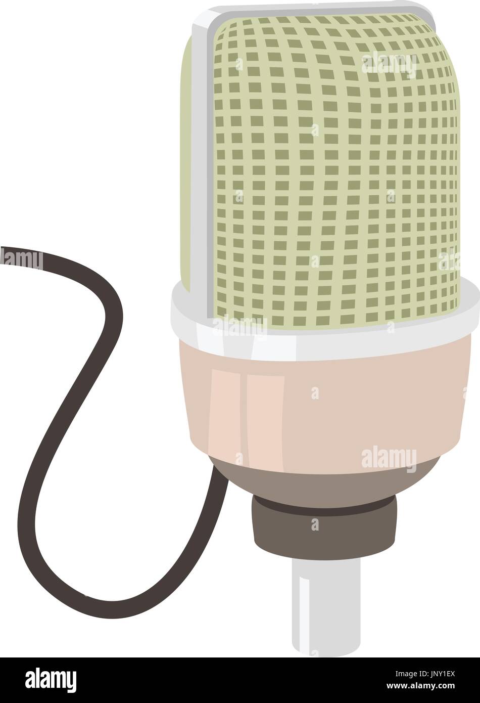 Retro microphone icon, cartoon style Stock Vector Image & Art - Alamy