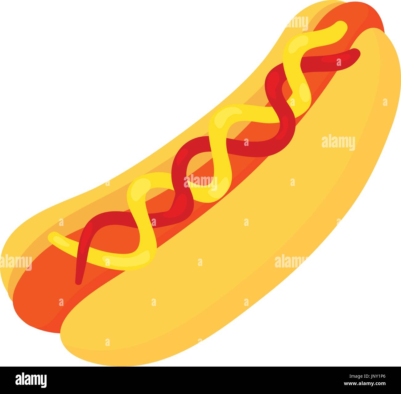 Isolated cheese chicken hotdog Stock Vector Images - Alamy