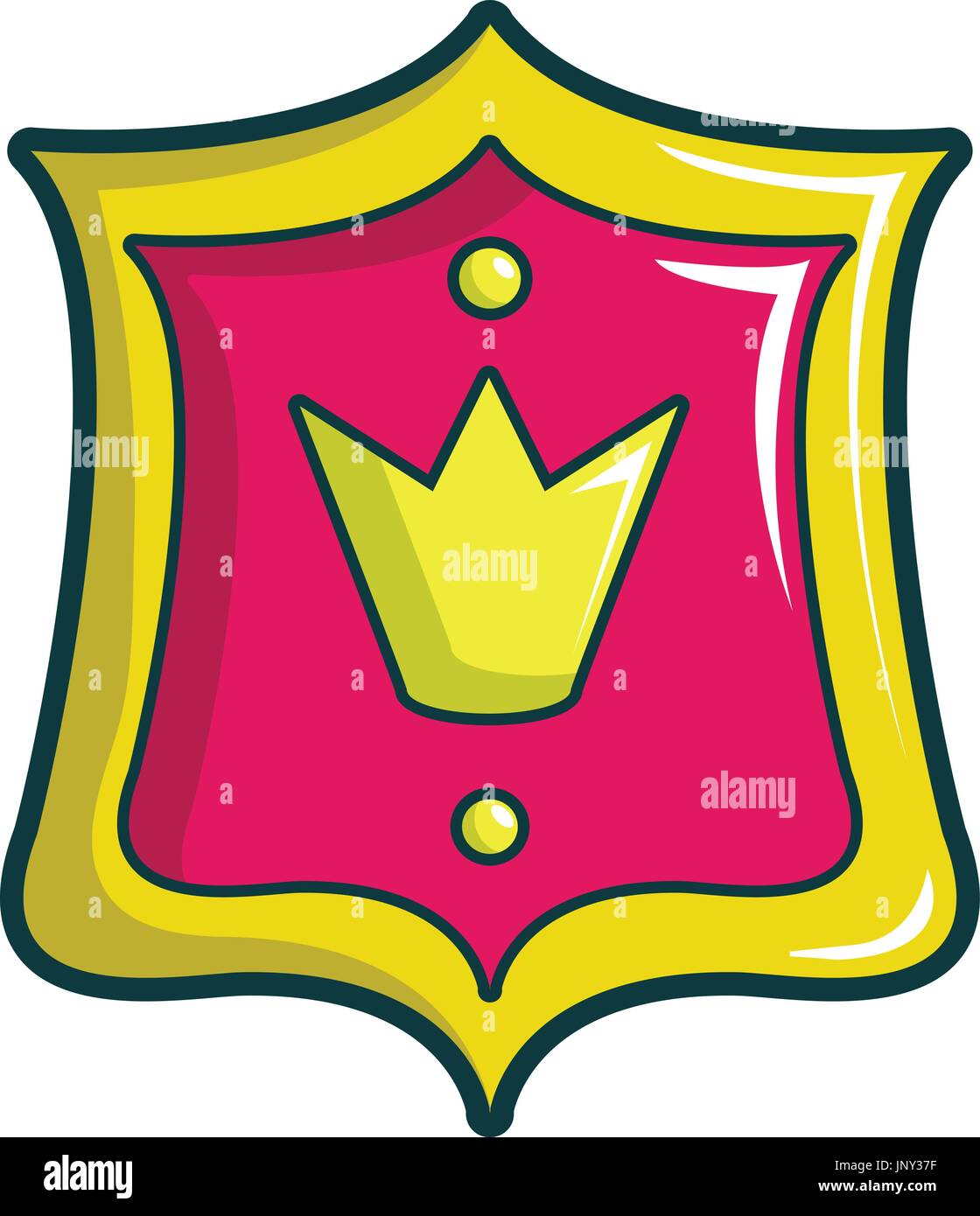 Princess emblem icon, cartoon style Stock Vector Image & Art - Alamy
