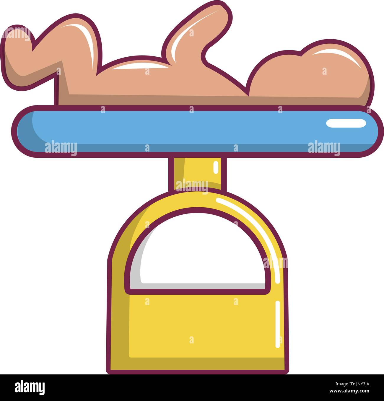 Baby weight icon, cartoon style Stock Vector Image & Art - Alamy