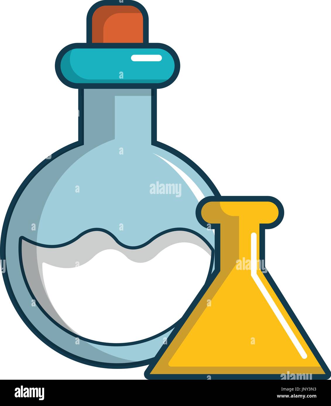 Chemical bottles icon, cartoon style Stock Vector Image & Art - Alamy