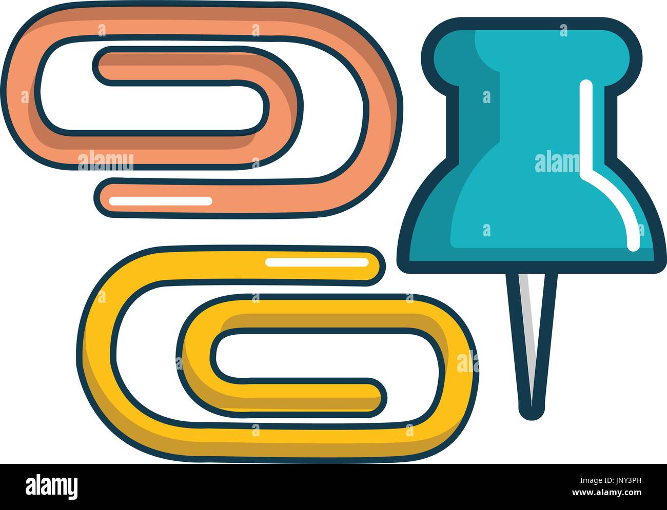 Paper clips binders icon, cartoon style Stock Vector Image & Art - Alamy