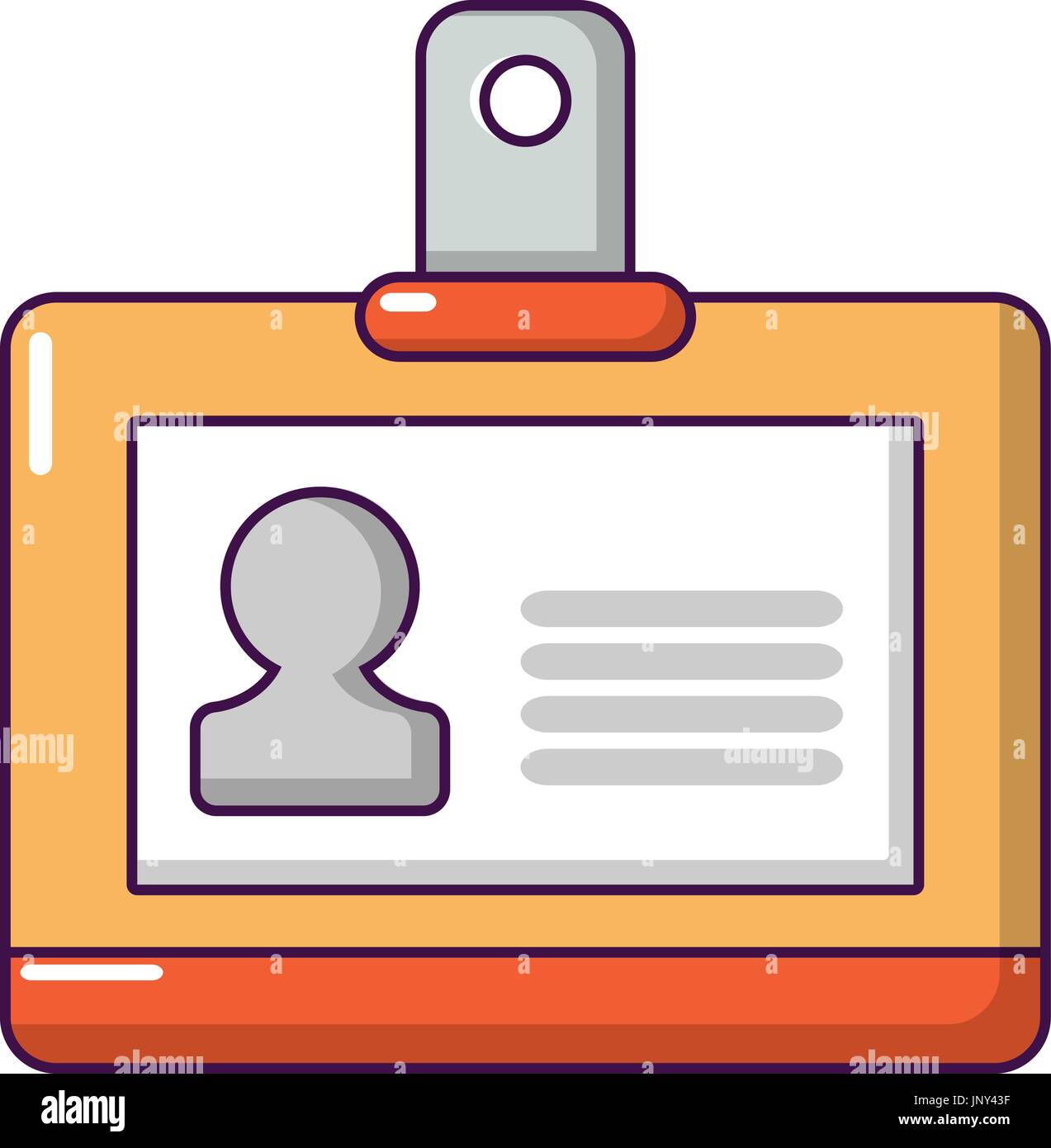 Blank security badge band isolated Stock Vector Images - Alamy