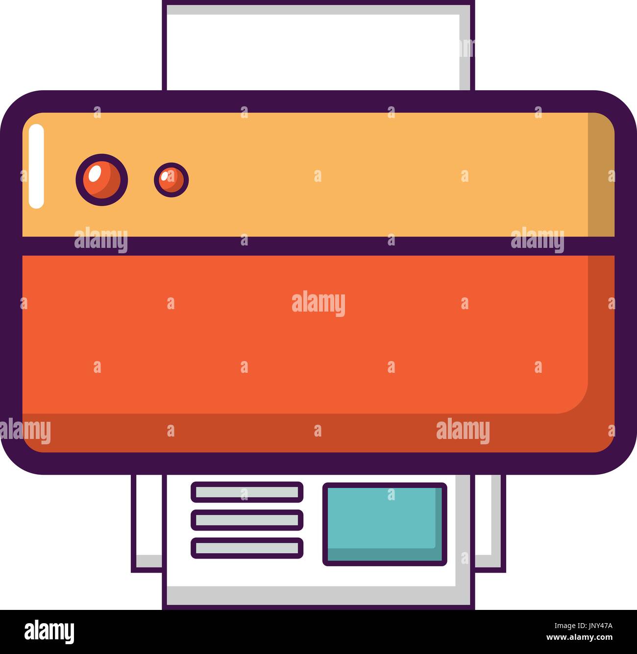 Printer icon, cartoon style Stock Vector Image & Art - Alamy
