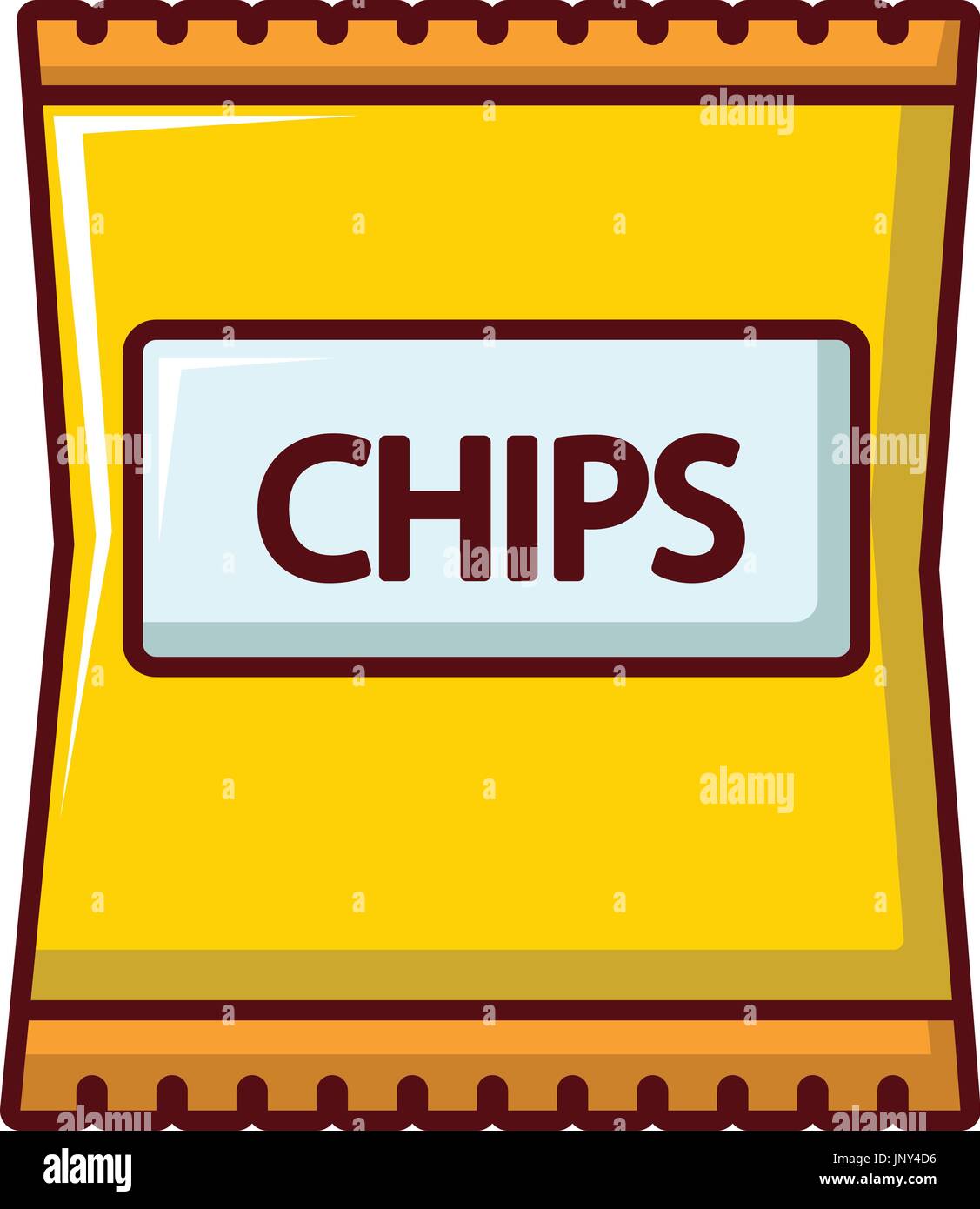 Yellow chips packet Stock Vector Images - Alamy
