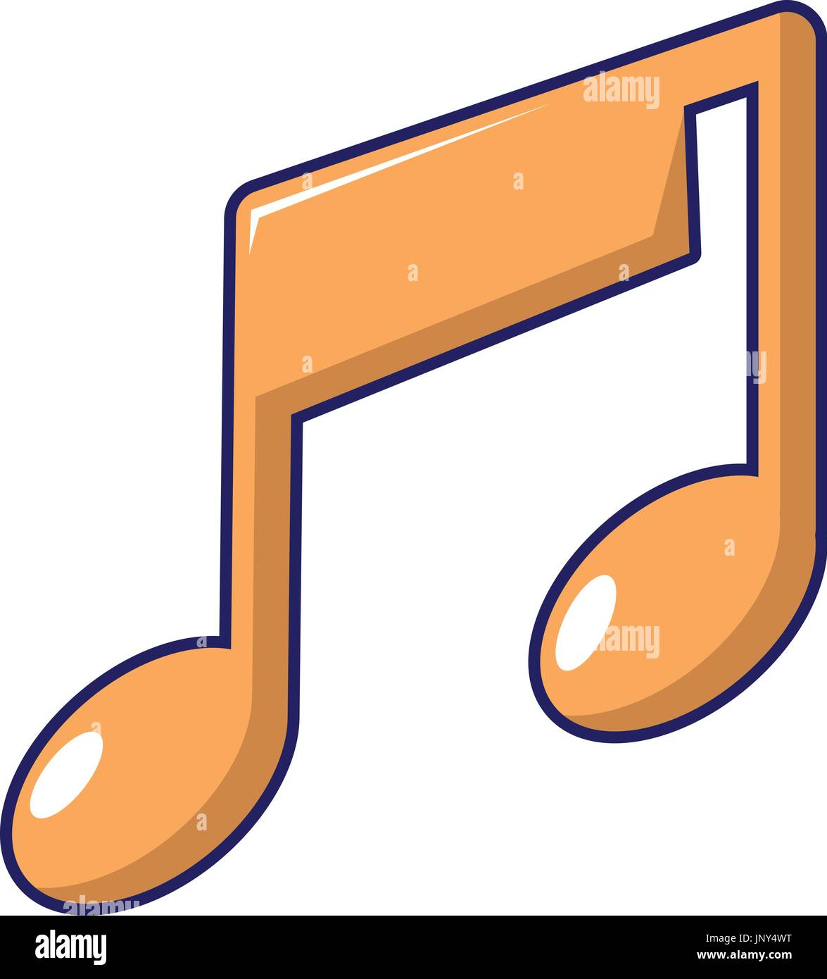 Music note icon, cartoon style Stock Vector Image & Art - Alamy