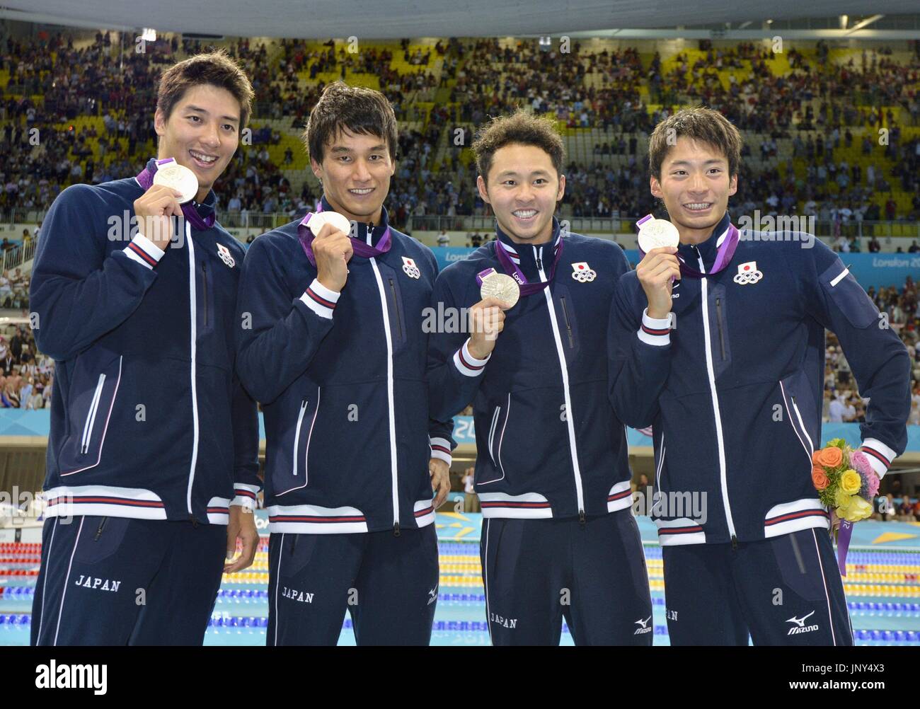 LONDON, Britain - Japan's Takuro Fujii, Takeshi Matsuda, Kosuke ...