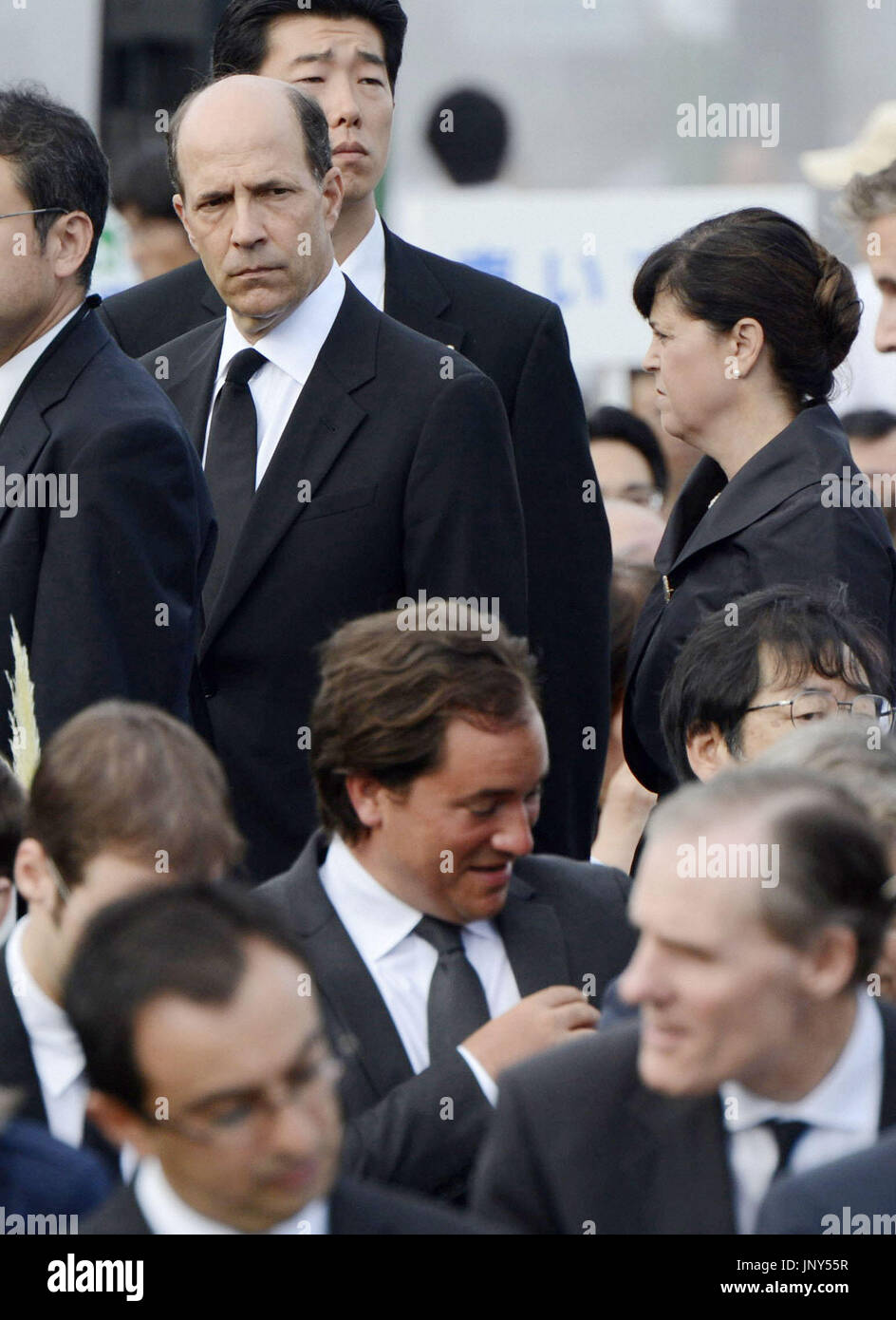 HIROSHIMA, Japan - U.S. Ambassador to Japan John Roos (upper L) attends ...