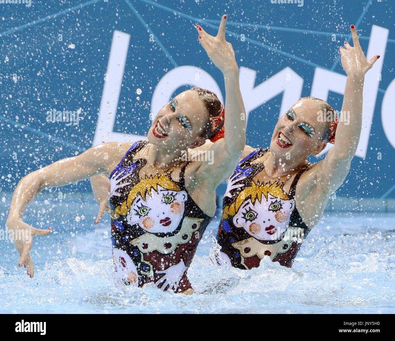 LONDON, Britain - Russian pair Natalia Ishchenko and Svetlana Romashina ...