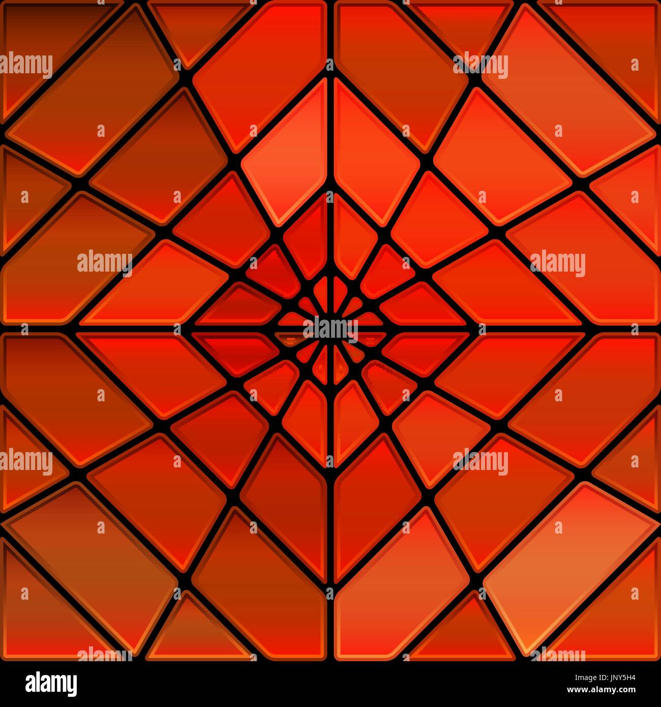 abstract vector stained-glass mosaic background - red rhombus Stock ...