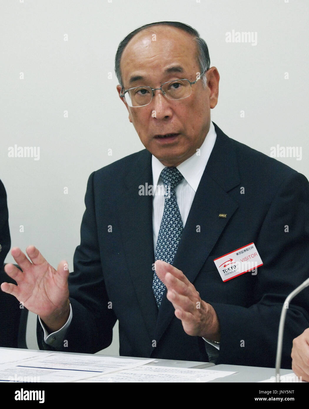 TOKYO, Japan - Hideichi Kawasaki, president of Oki Electric Industry Co ...