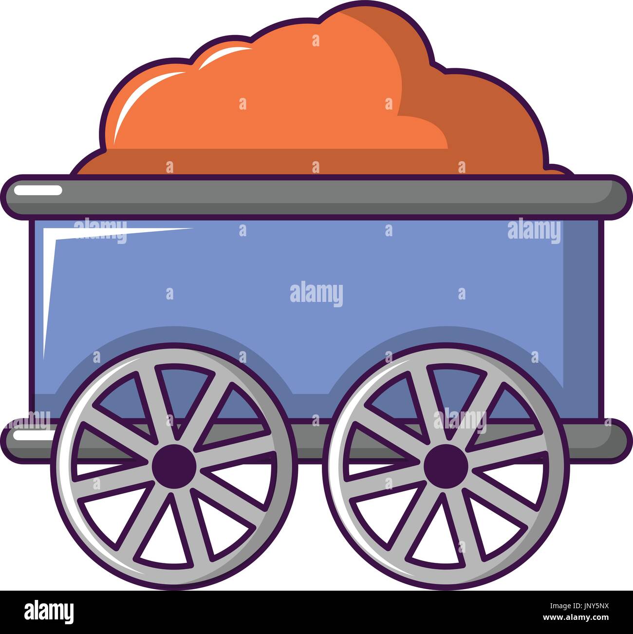 Train wagon icon, cartoon style Stock Vector Image & Art - Alamy