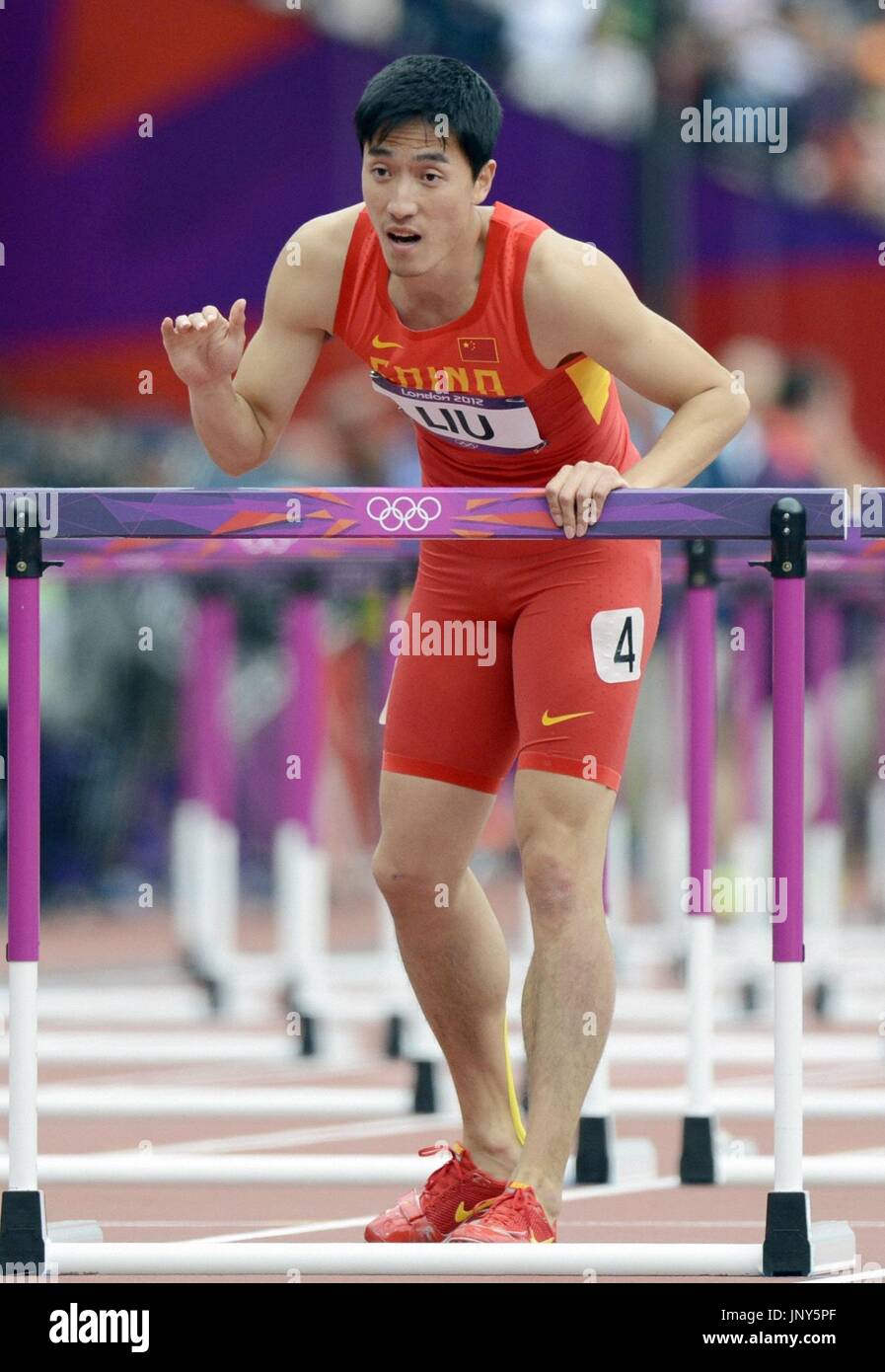 LONDON, Britain - China's Liu Xiang makes it to the last hurdle after ...