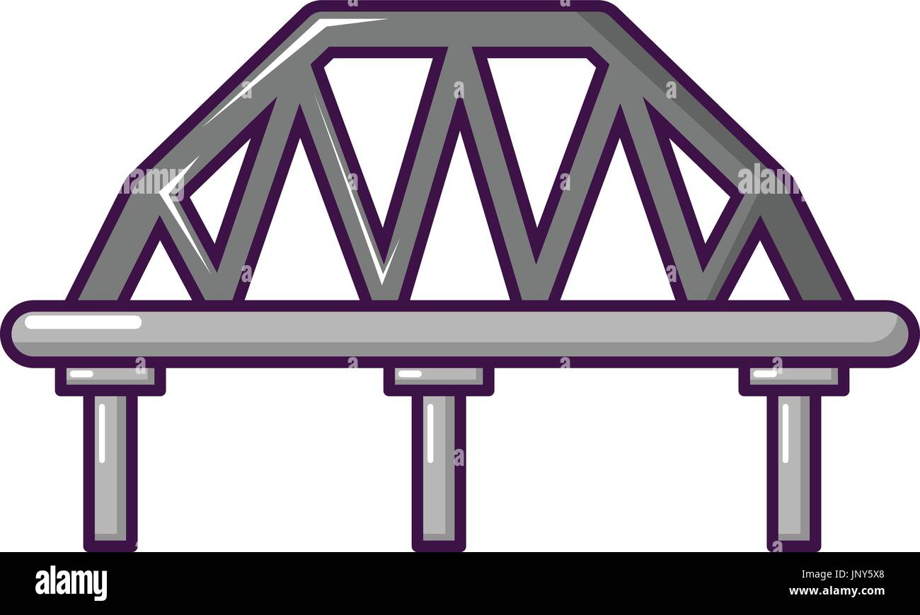 Arched train bridge icon, cartoon style Stock Vector Image & Art - Alamy