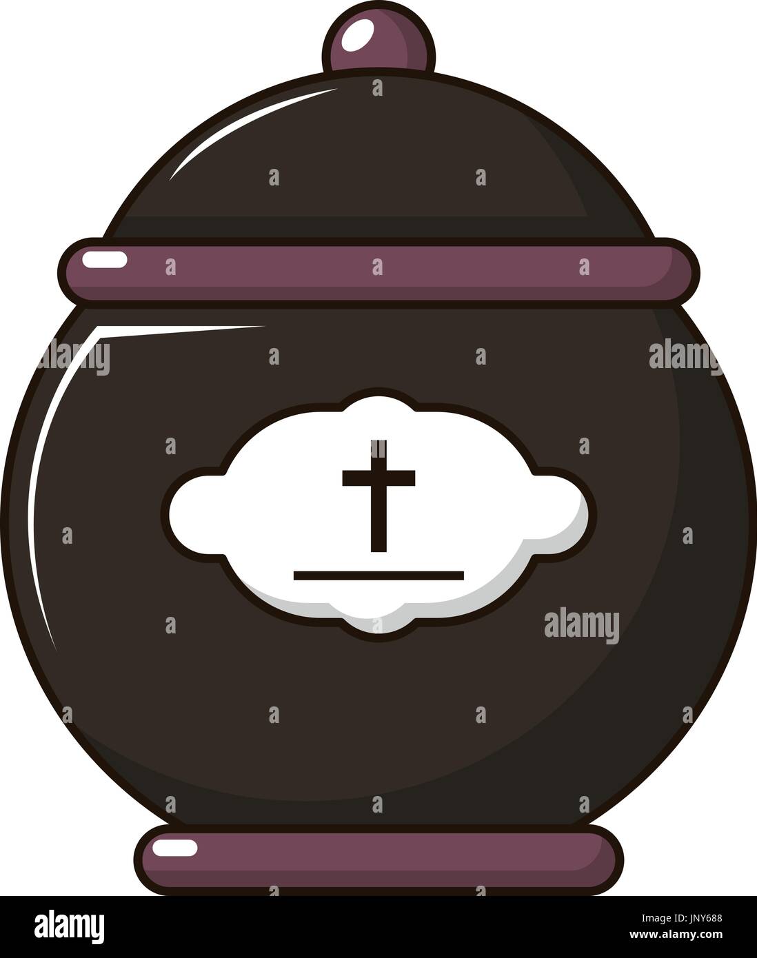 Funeral urn icon, cartoon style Stock Vector Image & Art - Alamy
