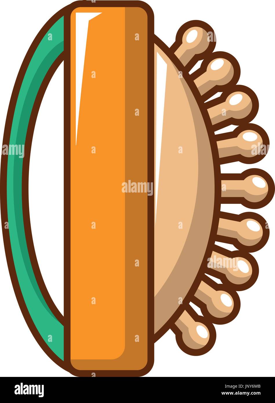 Massage brush icon, cartoon style Stock Vector Image & Art - Alamy