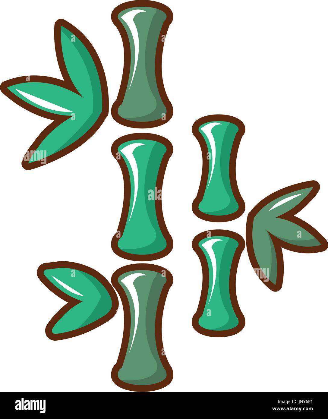 Bamboo icon, cartoon style Stock Vector Image & Art - Alamy