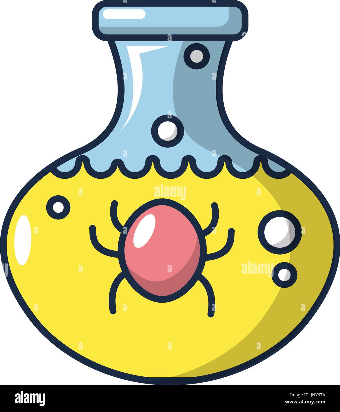 Bacteria in a flask icon, cartoon style Stock Vector Image & Art - Alamy
