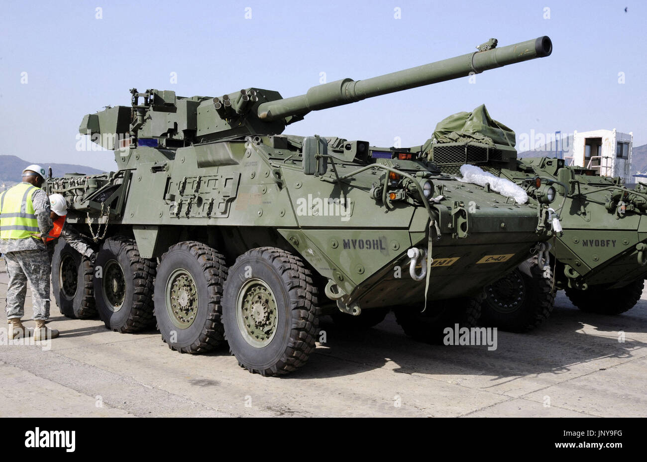 SEOUL, South Korea - U.S. Army Stryker armored vehicles are shown to ...